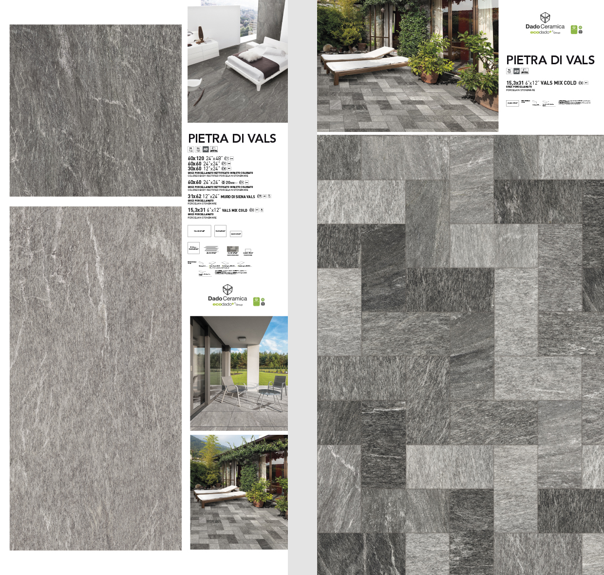 Pietra di Vals - Dado Ceramica - EcoDADO+Group